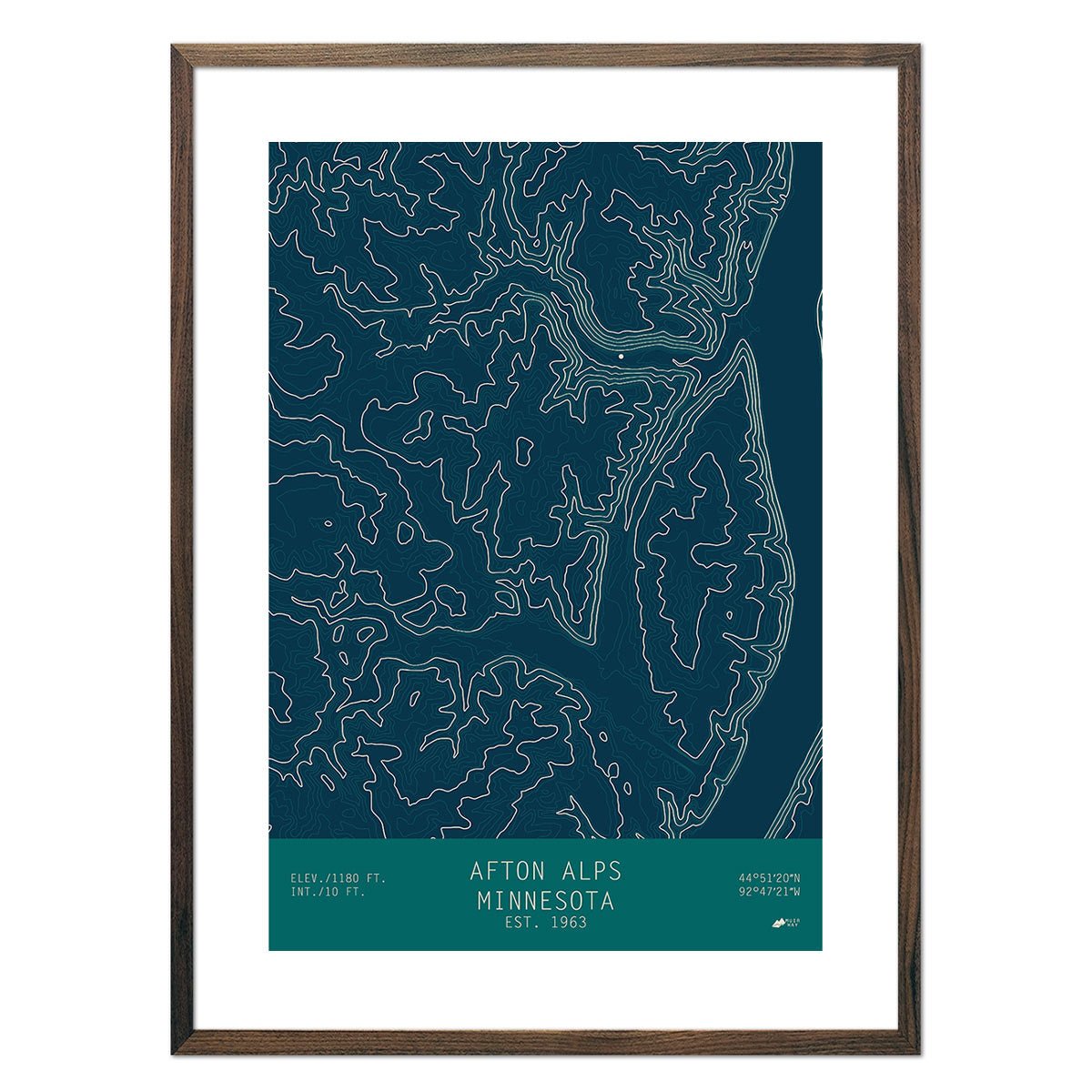 Afton Alps, Minnesota-TOPO Series Map - Muir Way