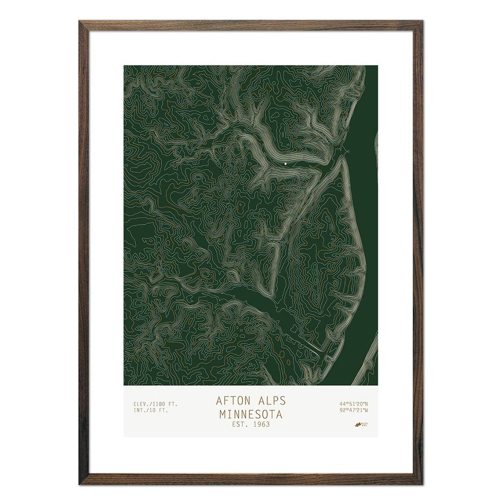 Afton Alps, Minnesota-TOPO Series Map – Muir Way