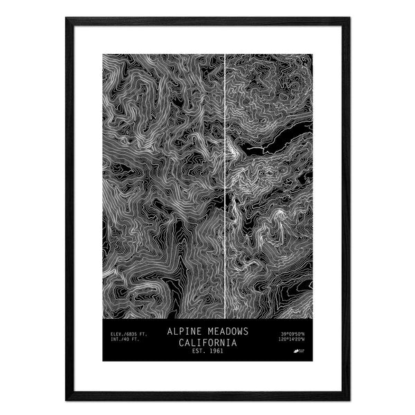 Alpine Meadows, California-TOPO Series Map - Muir Way