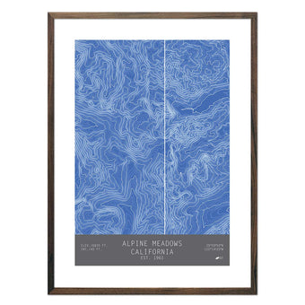 Alpine Meadows, California-TOPO Series Map – Muir Way