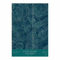 Alpine Meadows, California-TOPO Series Map - Muir Way
