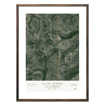 Alpine Meadows, California-TOPO Series Map – Muir Way