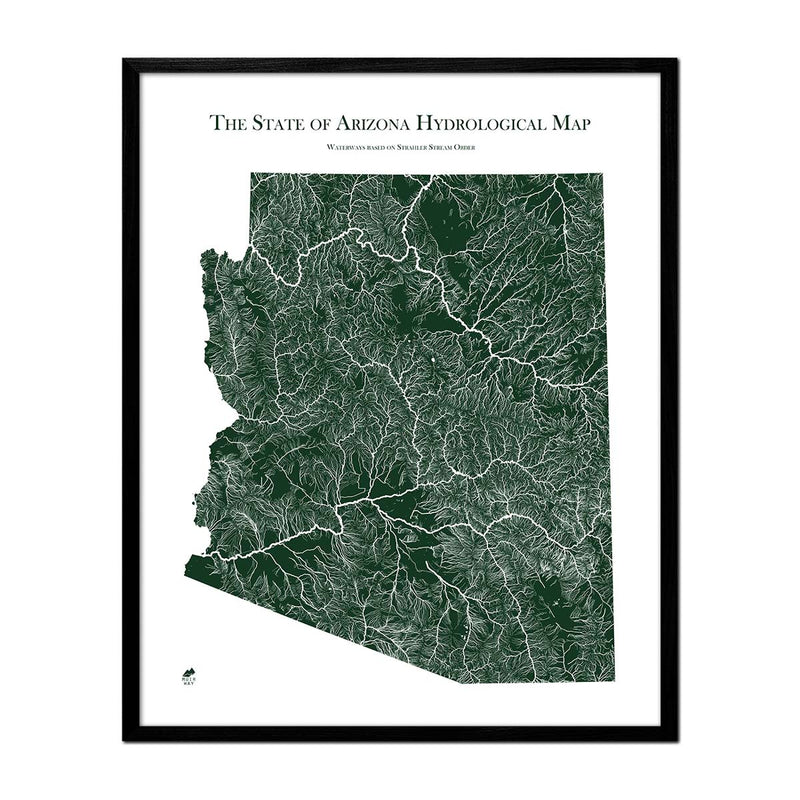 Arizona Hydrological Map | Map of rivers, streams & more - Muir Way