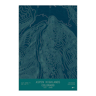 Aspen Highlands, Colorado-TOPO Series Map - Muir Way