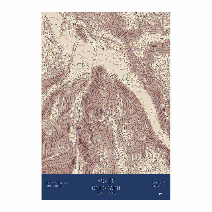 Aspen, Colorado-TOPO Series Map – Muir Way