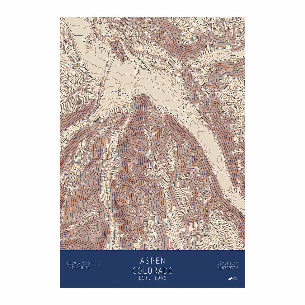 Aspen, Colorado-TOPO Series Map – Muir Way