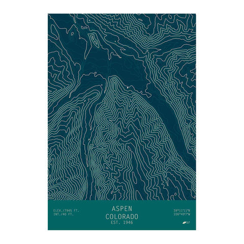 Aspen, Colorado-TOPO Series Map – Muir Way