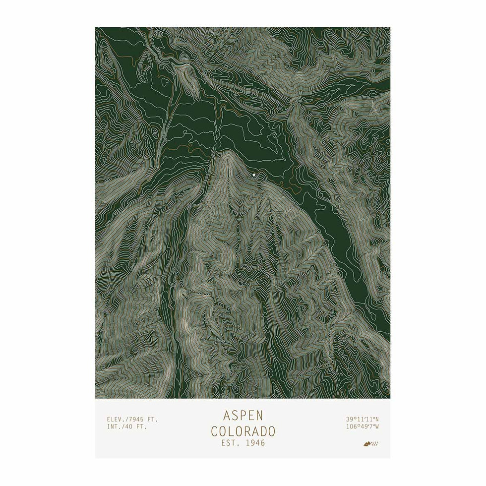 Aspen, Colorado-TOPO Series Map – Muir Way