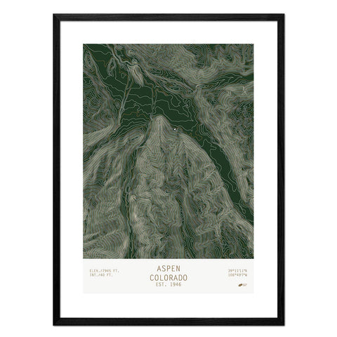 Aspen, Colorado-TOPO Series Map – Muir Way