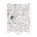 Vintage Atlanta Ga. 1955 USGS Map | Map of parks & more – Muir Way