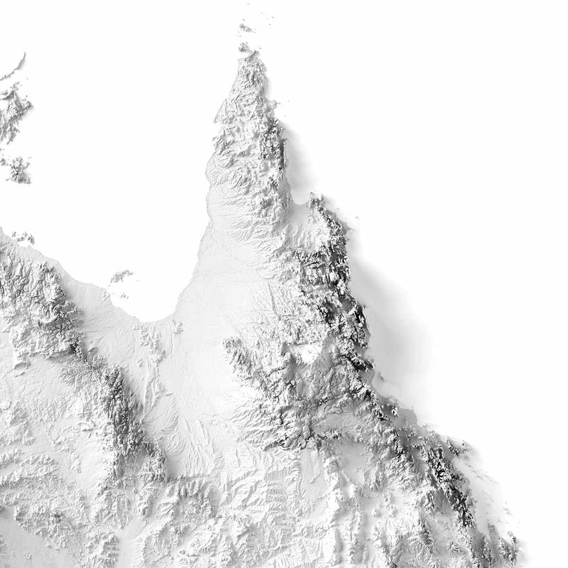 Australia Elevation Map - Muir Way