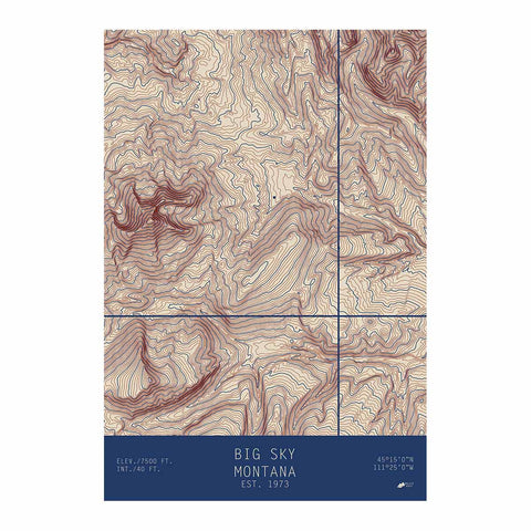 Big Sky, Montana-TOPO Series Map – Muir Way