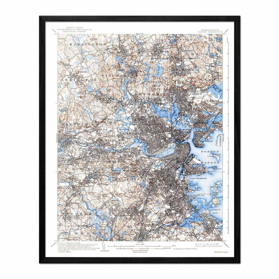 Boston, MA 1939 USGS Map – Muir Way