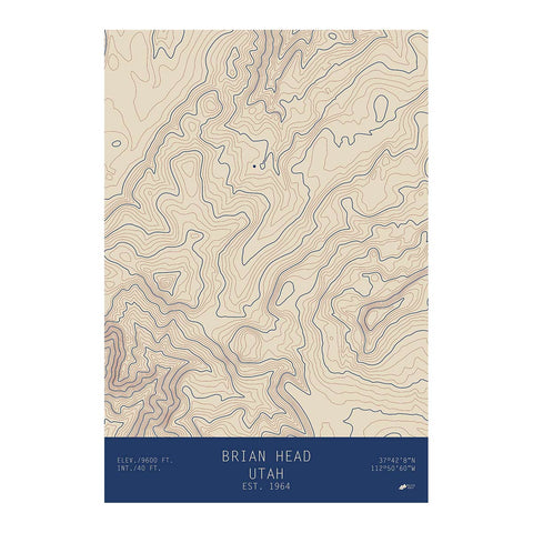 Brian Head, Utah-TOPO Series Map – Muir Way