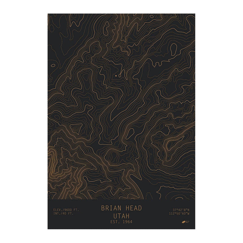 Brian Head, Utah-TOPO Series Map - Muir Way