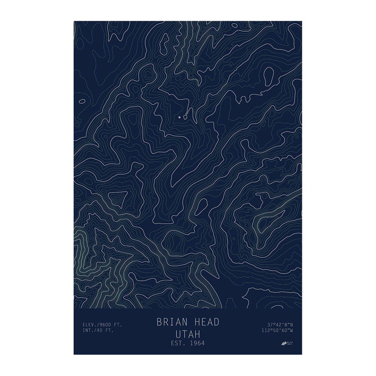 Brian Head, Utah-TOPO Series Map – Muir Way