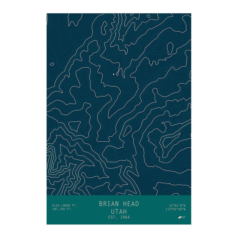 Brian Head, Utah-TOPO Series Map - Muir Way