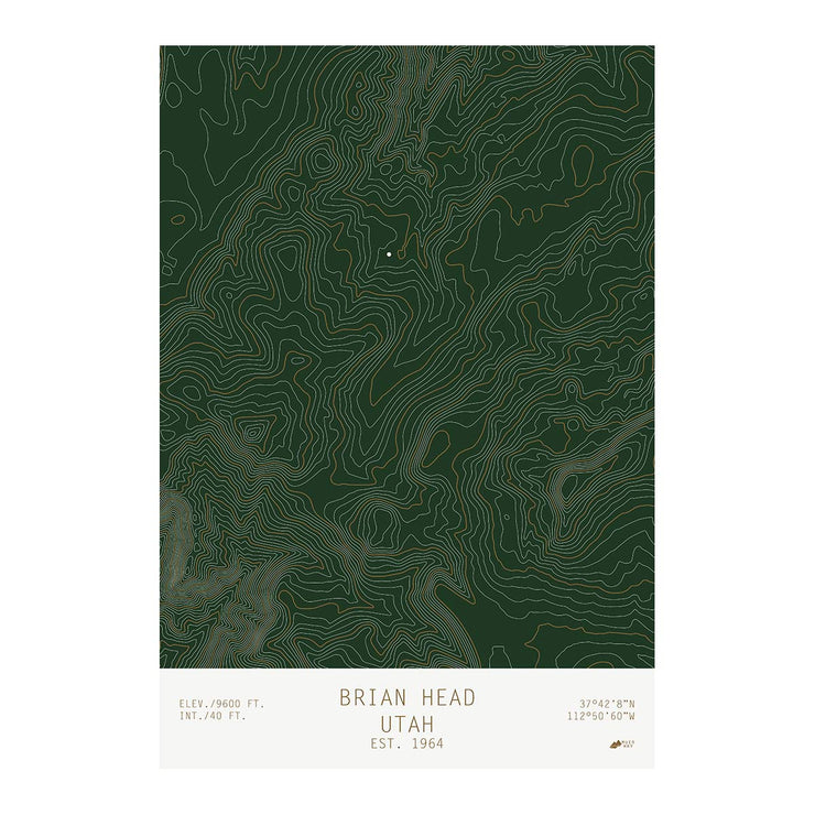 Brian Head, Utah-TOPO Series Map – Muir Way