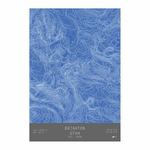 Brighton, Utah-TOPO Series Map – Muir Way