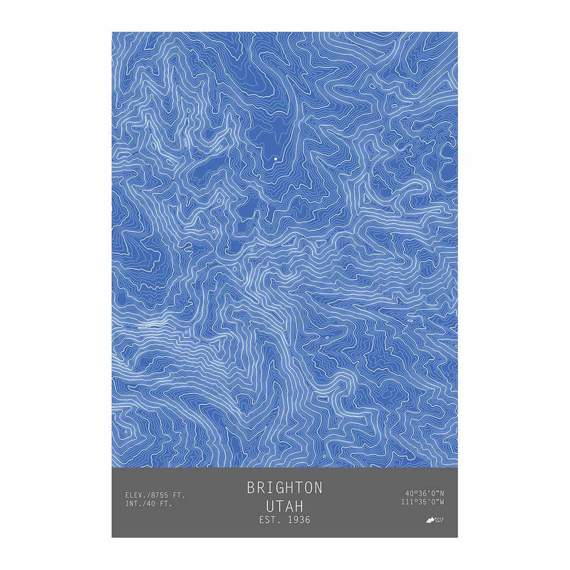 Brighton, Utah-TOPO Series Map - Muir Way