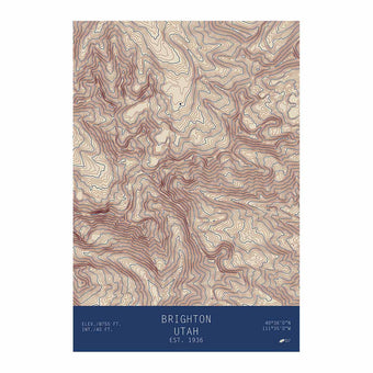 Brighton, Utah-TOPO Series Map – Muir Way