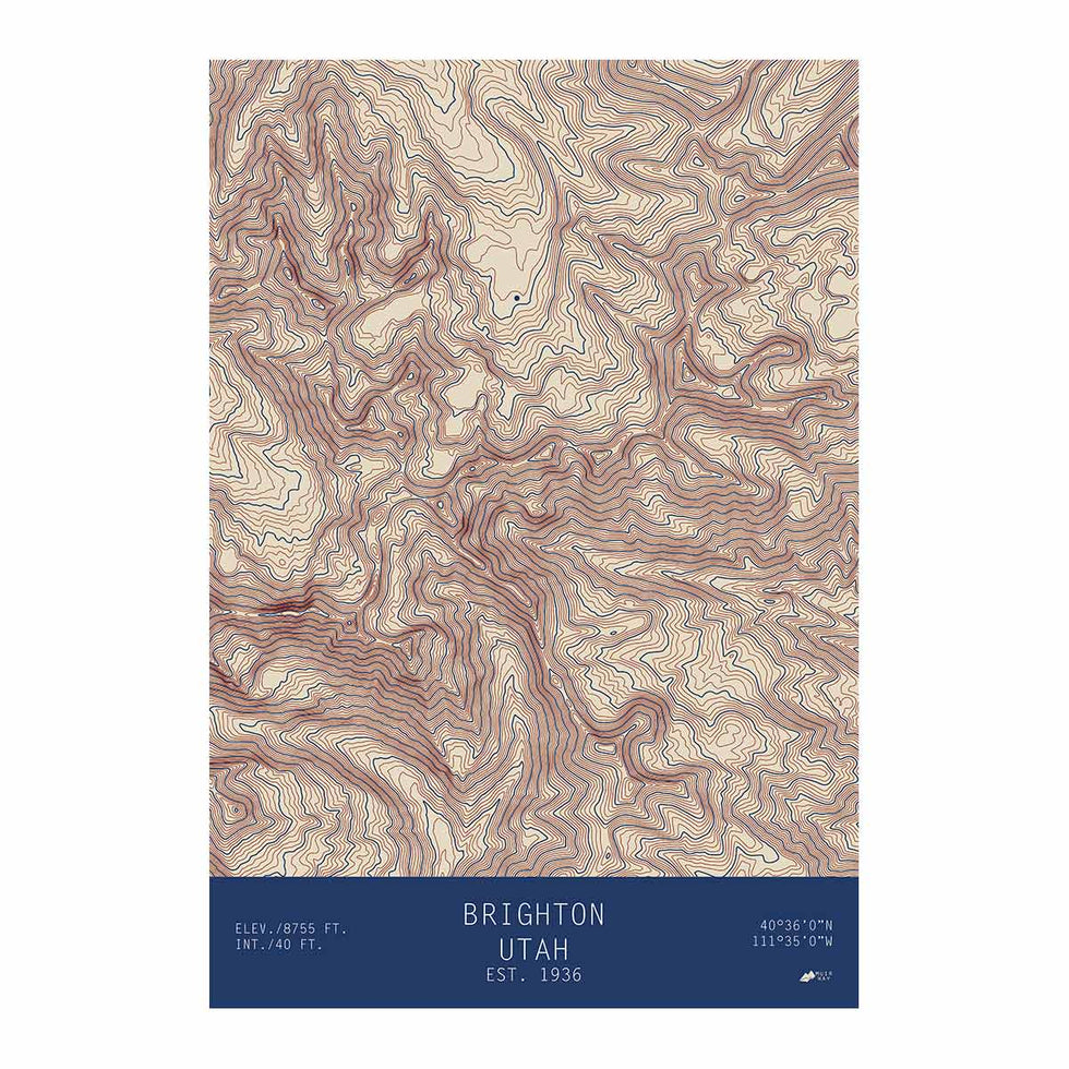 Brighton, Utah-TOPO Series Map – Muir Way