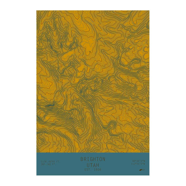 Brighton, Utah-TOPO Series Map – Muir Way