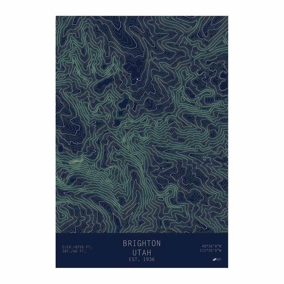 Brighton, Utah-TOPO Series Map – Muir Way