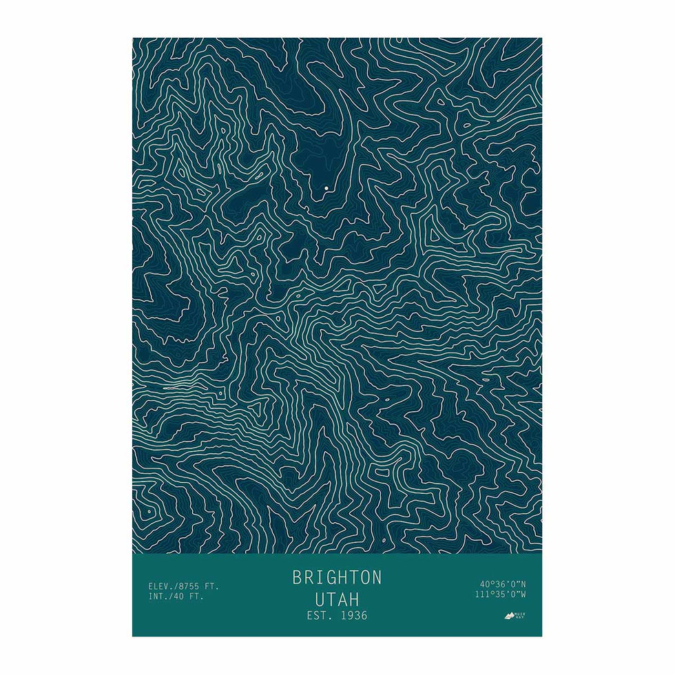 Brighton, Utah-TOPO Series Map – Muir Way