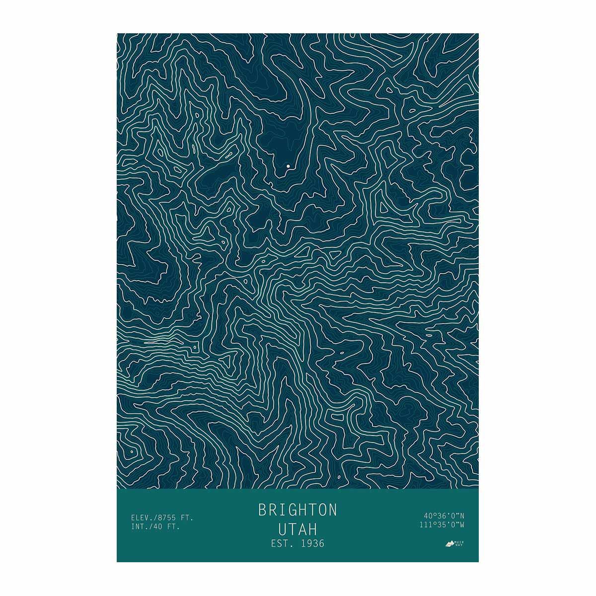 Brighton, Utah-TOPO Series Map - Muir Way