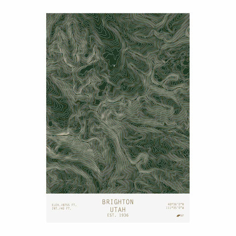 Brighton, Utah-TOPO Series Map – Muir Way