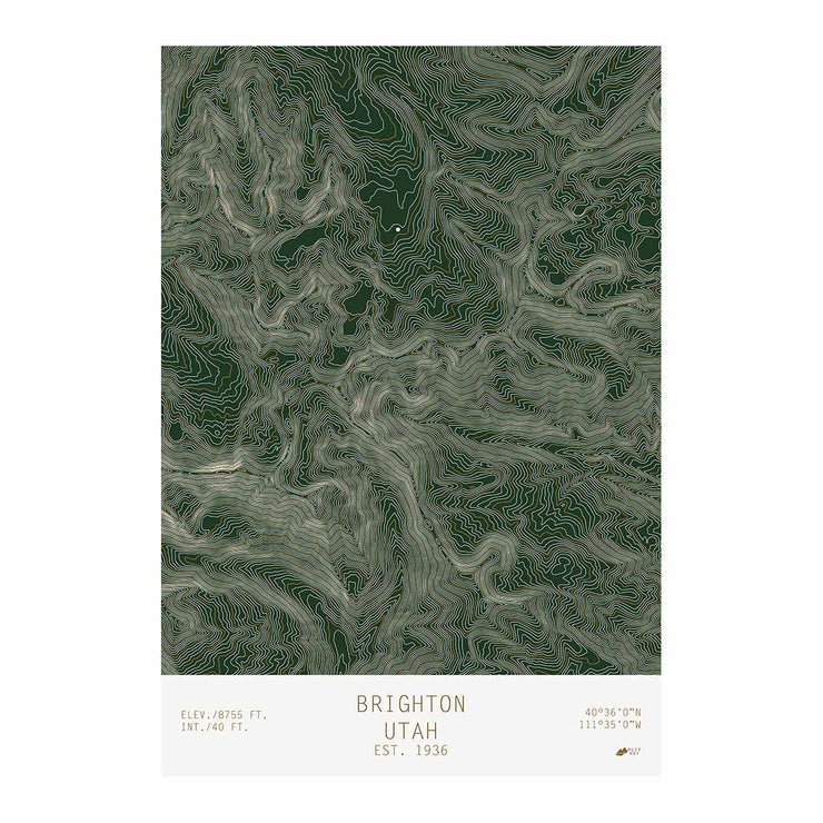 Brighton, Utah-TOPO Series Map – Muir Way