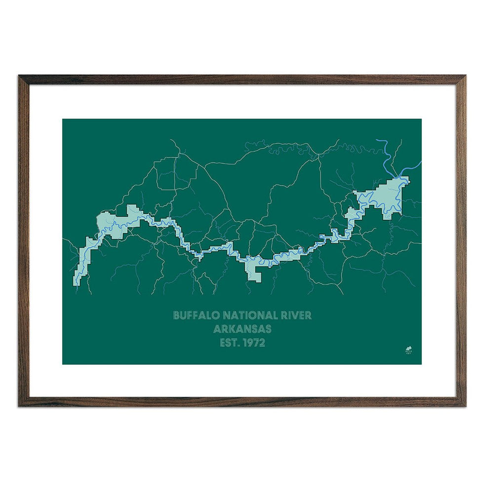 Buffalo National River Poster | Buffalo National River Map | Muir Way