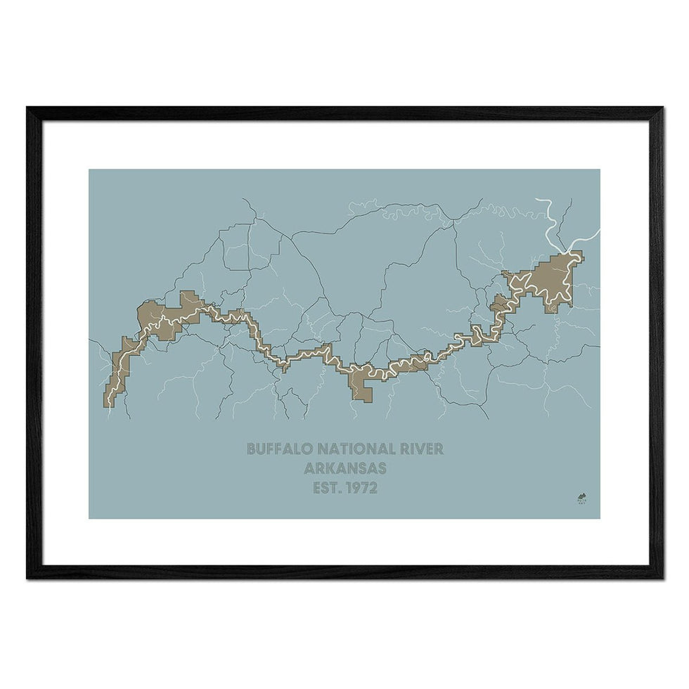 Buffalo National River Poster | Buffalo National River Map | Muir Way