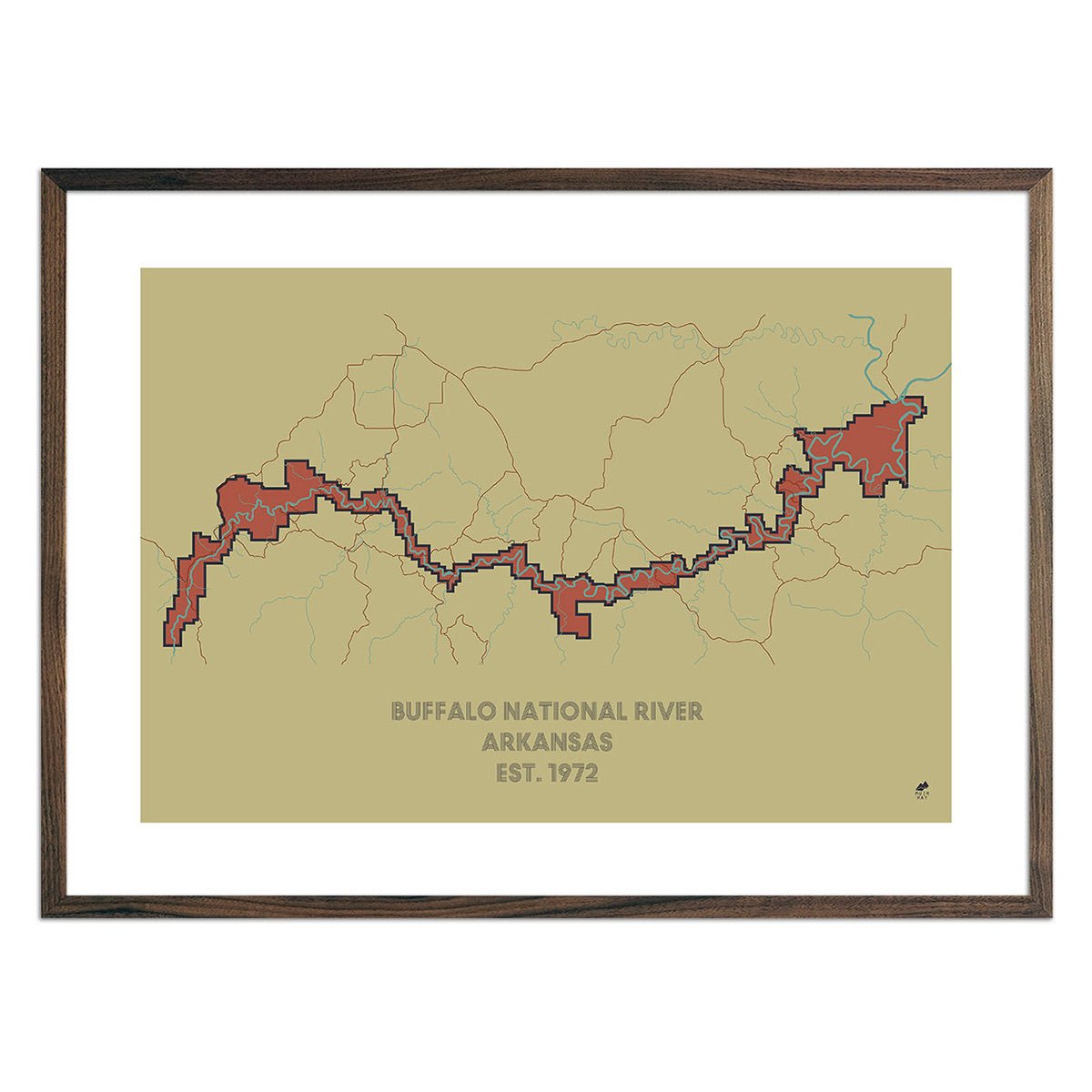 Buffalo National River Poster | Buffalo National River Map | Muir Way