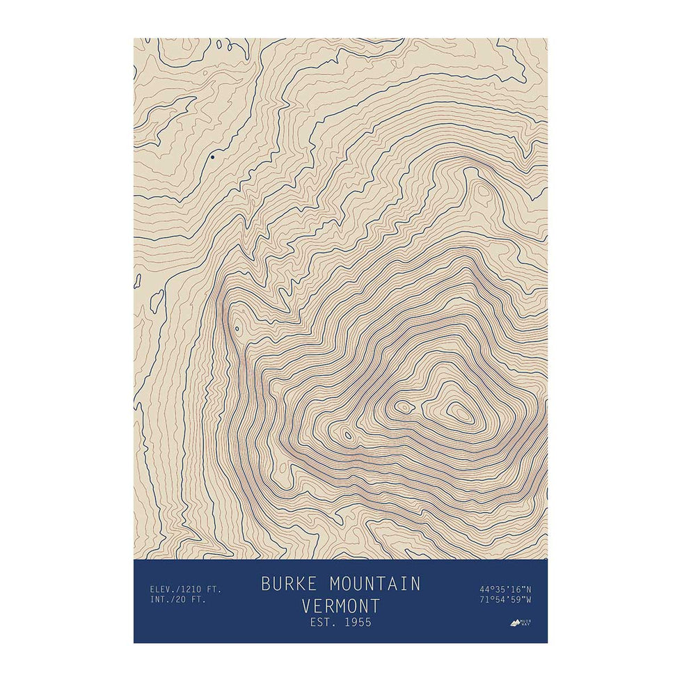 Burke Mountain, Vermont-TOPO Series Map – Muir Way