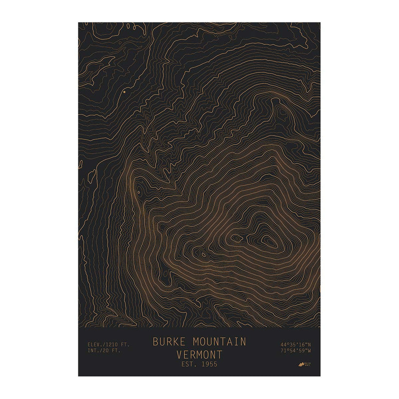 Burke Mountain, Vermont-TOPO Series Map - Muir Way