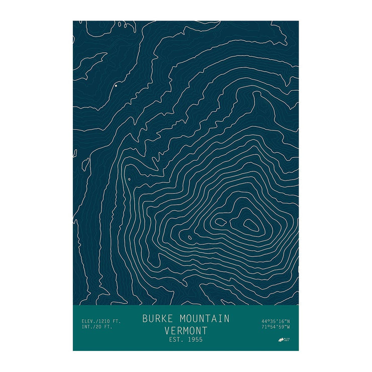Burke Mountain, Vermont-TOPO Series Map – Muir Way