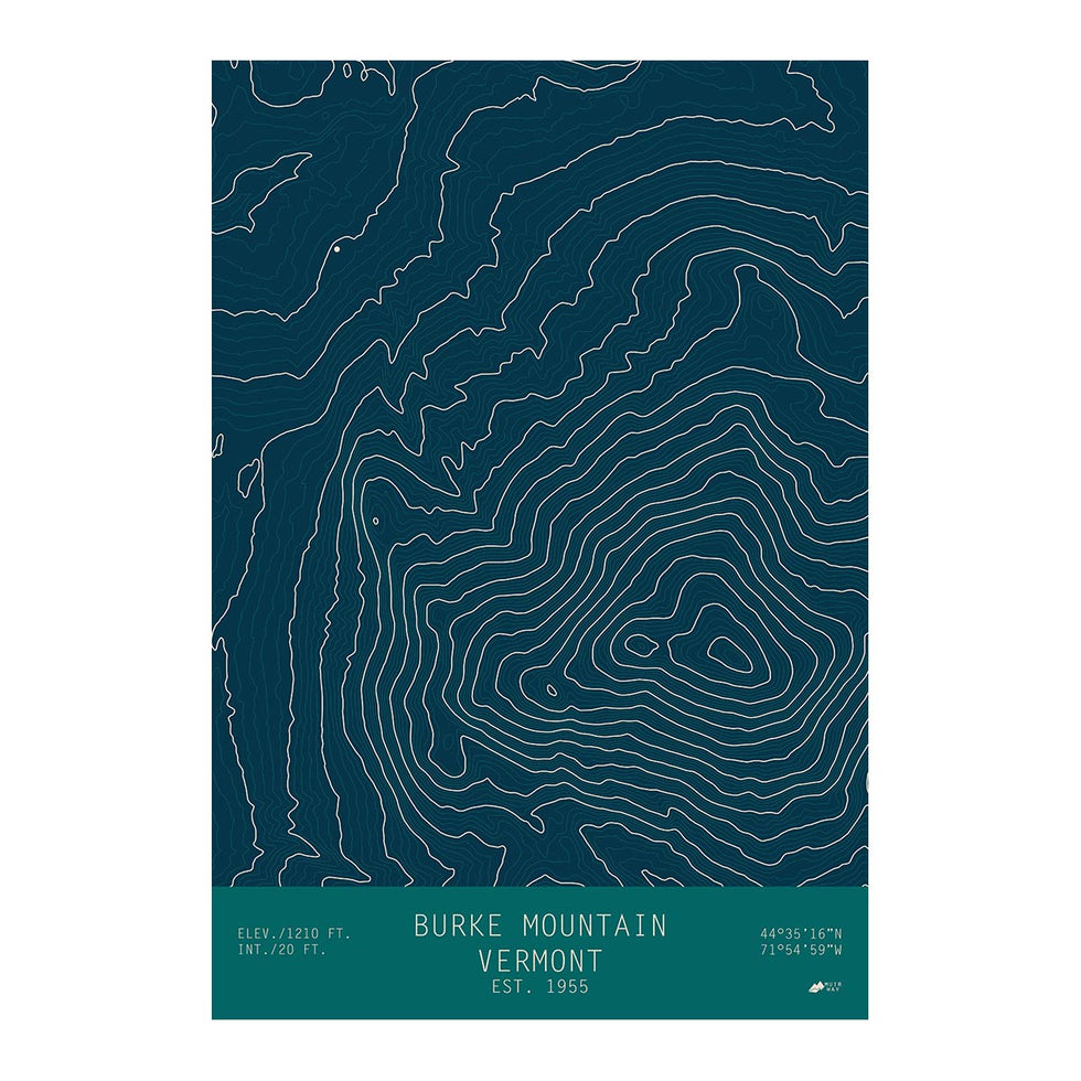 Burke Mountain, Vermont-TOPO Series Map – Muir Way