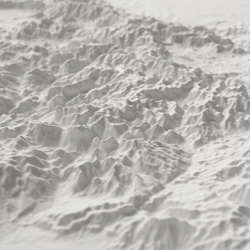 3D Colorado Raised Relief Map - Muir Way