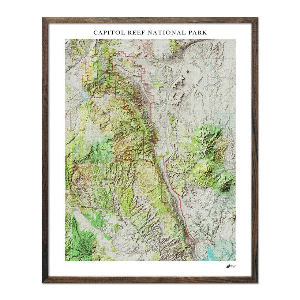 National Park Shaded Relief Maps | USGS Raised Relief Maps – Muir Way