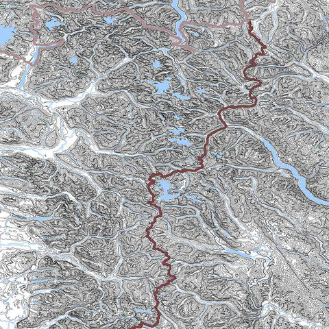 Cascade Mountain Range Map featuring the Pacific Crest Trail – Muir Way