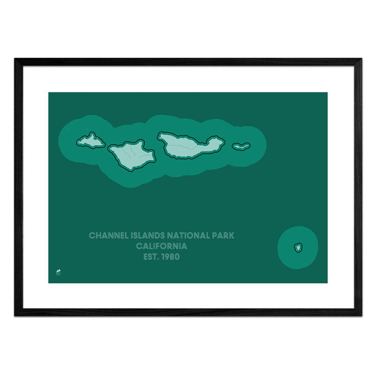 Channel Islands National Park Poster | National Park Map | Muir Way