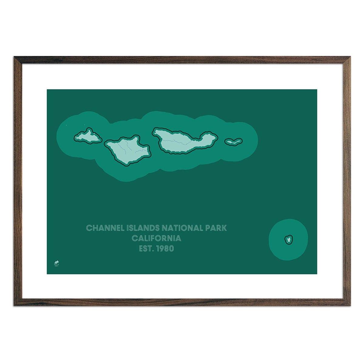 Channel Islands National Park Poster | National Park Map | Muir Way