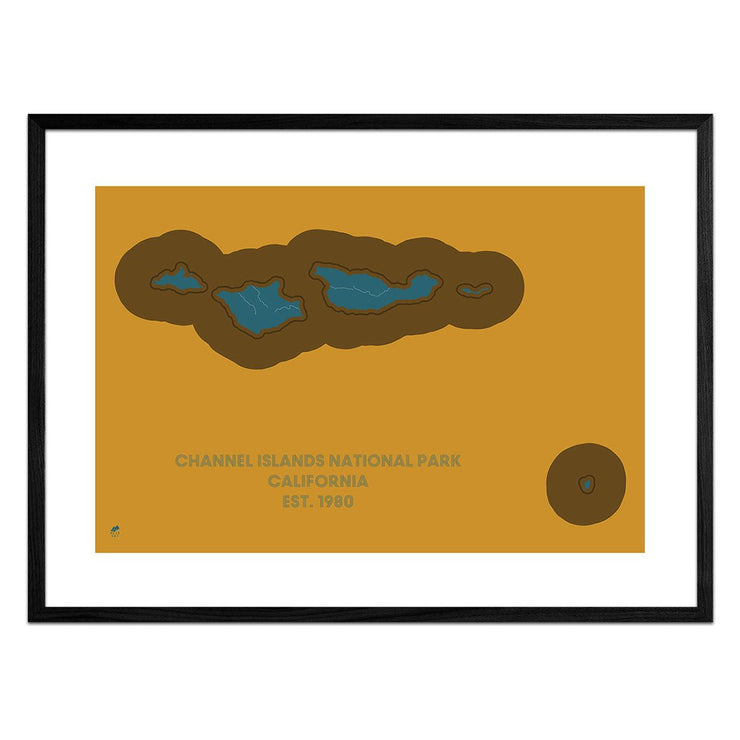 Channel Islands National Park Poster | National Park Map | Muir Way