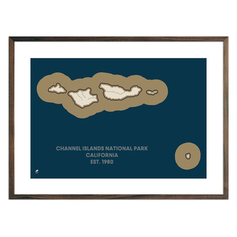 Channel Islands National Park Poster | National Park Map | Muir Way
