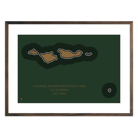 Channel Islands National Park Poster | National Park Map | Muir Way