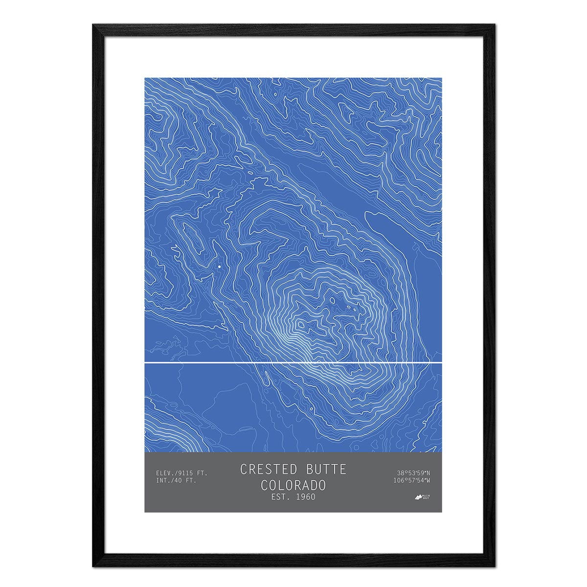 Crested Butte, Colorado-TOPO Series Map - Muir Way