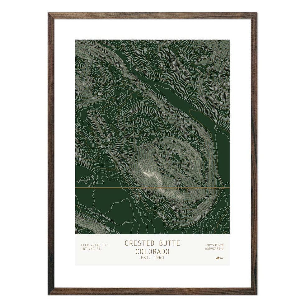 Crested Butte, Colorado-TOPO Series Map – Muir Way