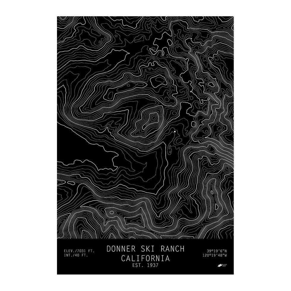 Donner, California-TOPO Series Map – Muir Way